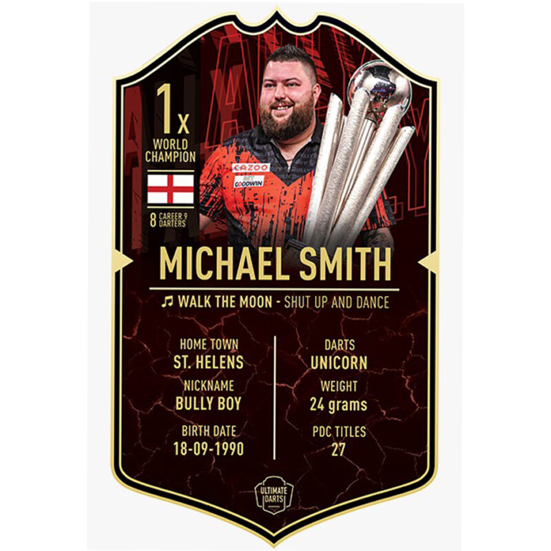 Ultimate Darts Card Michael Smith World Champion - Dartshop Zaanstad